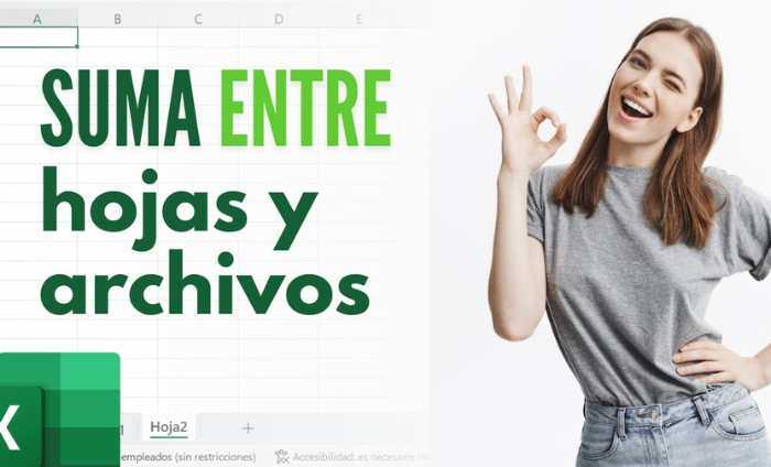 Cómo sumar varias hojas en Excel